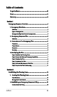 CCOHS: Emergency Response Planning Guide